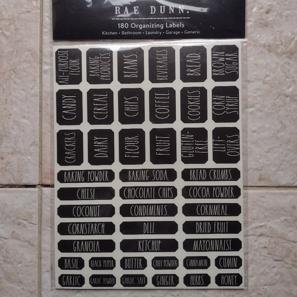 Rae Dunn | Kitchen | New Rae Dunn Organizing Labels | Poshmark